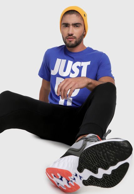 Camiseta Azul-Blanco Nike Nsw Jdi M - Compra Ahora | Dafiti Colombia