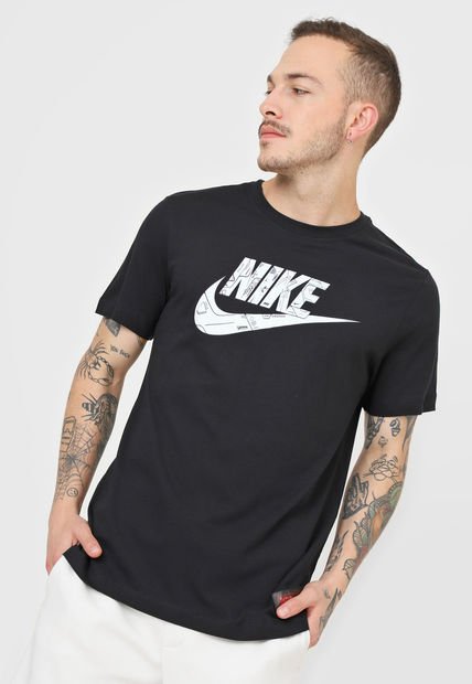 Camiseta Negro-Blanco Nike Sportswear Division Tee - Compra Ahora ...