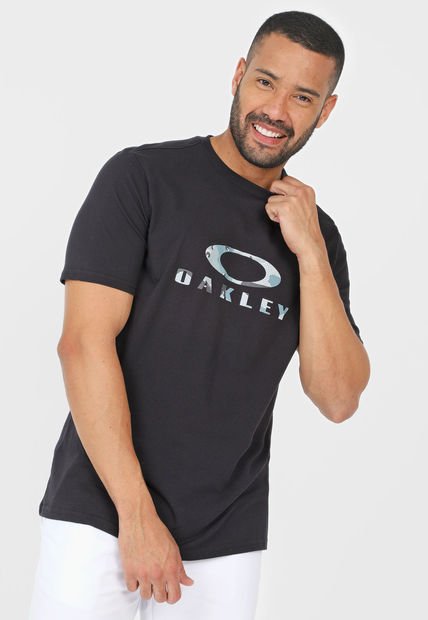 Camiseta Gris-Blanco Oakley O Bark 2.0 - Compra Ahora | Dafiti Colombia