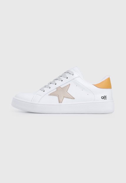 Tenis Lifestyle Blanco-Dorado-Naranja Off Shoes - Compra Ahora | Dafiti ...