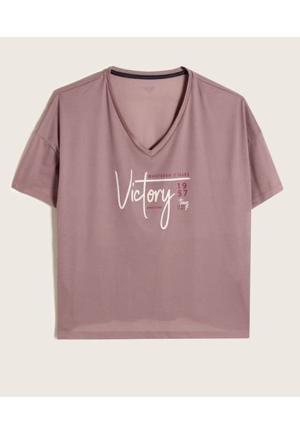 Camiseta Manga Corta Mujer Patprimo Morado 30093110-40123 - Compra ...