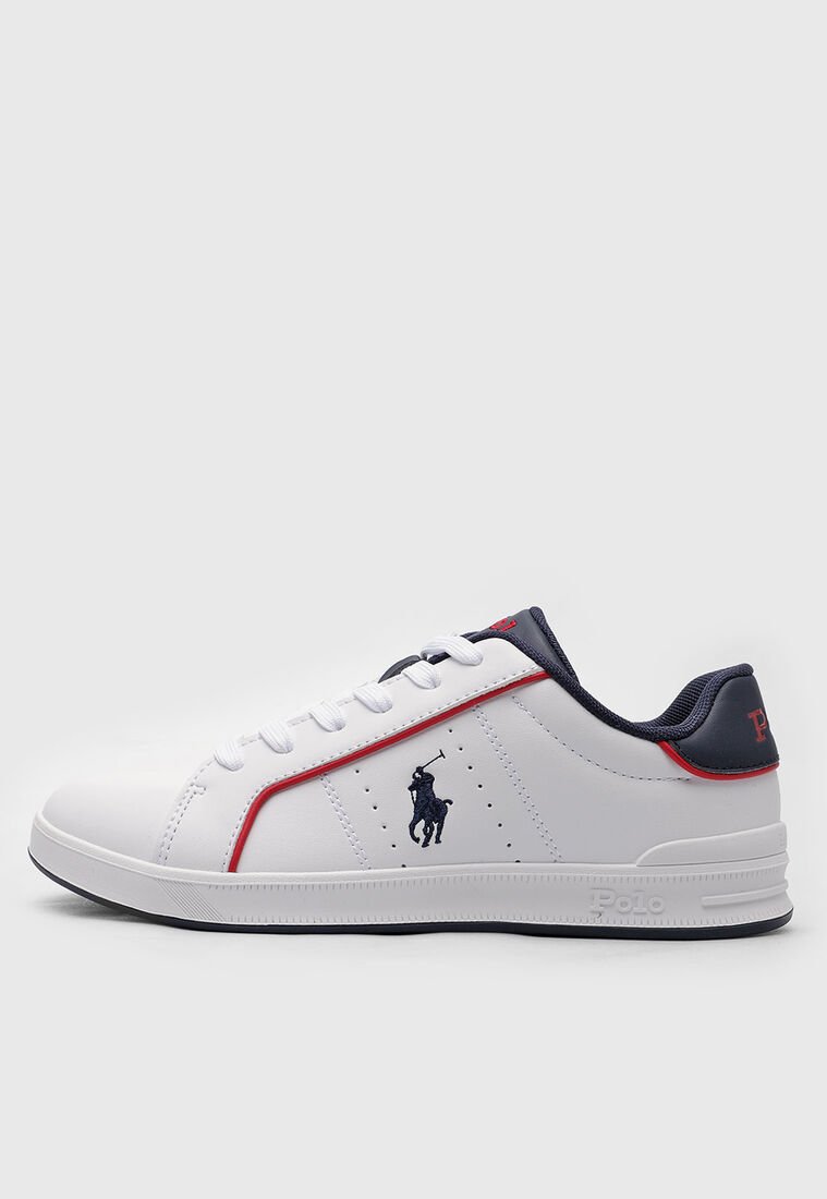 Tenis Lifestyle Blanco-Azul-Rojo Polo Ralph Jr. Lauren Heritage Court ...