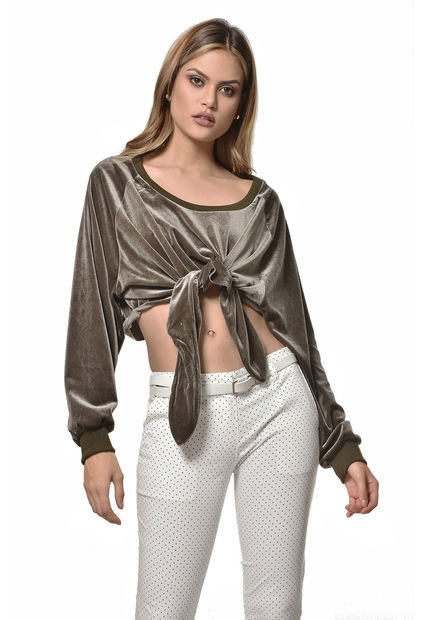 Crop Top Verde Primia Carla - Compra Ahora | Dafiti Colombia