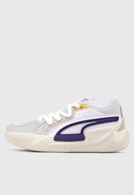 Tenis Basketball Blanco-Violeta-Amarillo PUMA Court Rider Chaos 'Slash ...