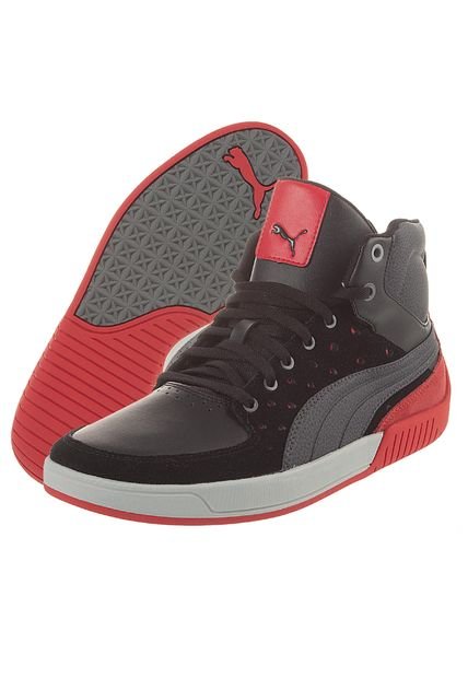 Bota Lifestyle Puma Street Mid Negro-Rojo - Compra Ahora | Dafiti Colombia