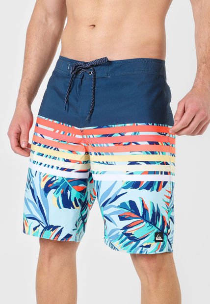 Bermuda Azul Navy-Multicolor Quiksilver - Compra Ahora | Dafiti Colombia