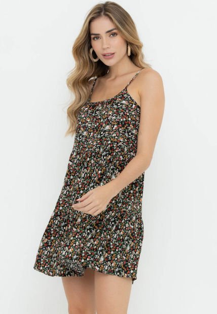 Vestido Gianna Negro Ragged Pf11511174 - Compra Ahora | Dafiti Colombia