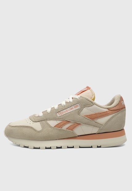 Tenis Lifestyle Beige-Palo Rosa-Gris Reebok Classic Leather - Compra ...