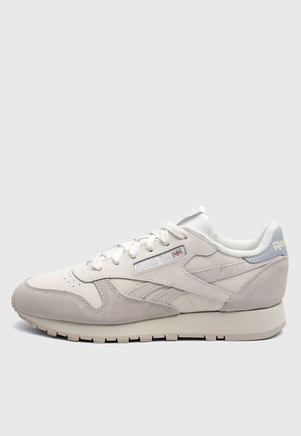 Tenis Lifestyle Beige-Marfil-Celeste Reebok Classics Classic Leather ...