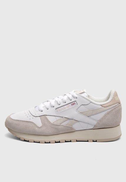Tenis Lifestyle Blanco-Marfil-Beige Reebok Classics Classic Leather ...