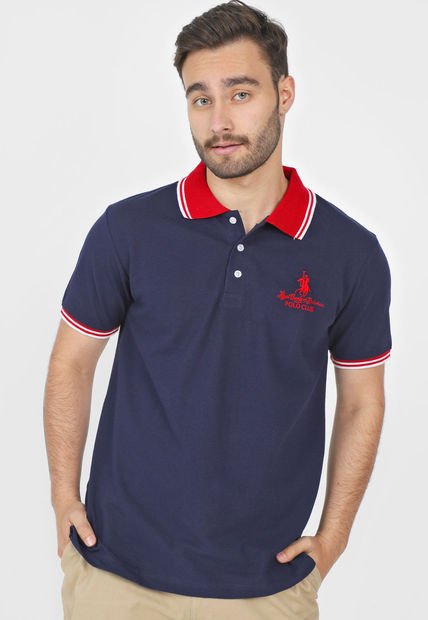 Polo Azul Oscuro-Blanco-Rojo Royal County Of Berkshire Polo Club ...