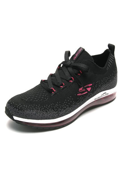 Tenis Running Negro-Gris-Blanco-Rosa Skechers Brisk Motion - Compra ...
