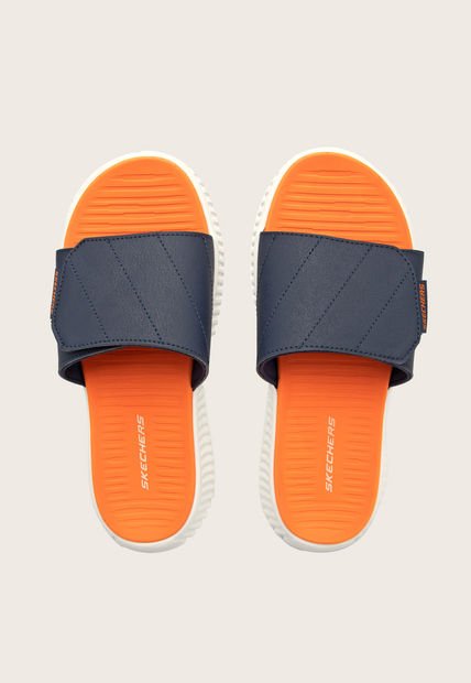 Playera Azul Navy-Naranja-Blanco Skechers Elite Flex-Trevera - Compra ...