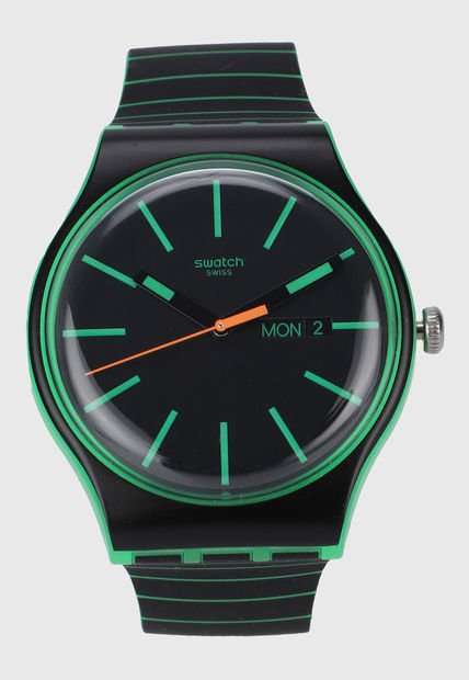 Reloj Negro-Verde Swatch Glow This Way - Compra Ahora | Dafiti Colombia