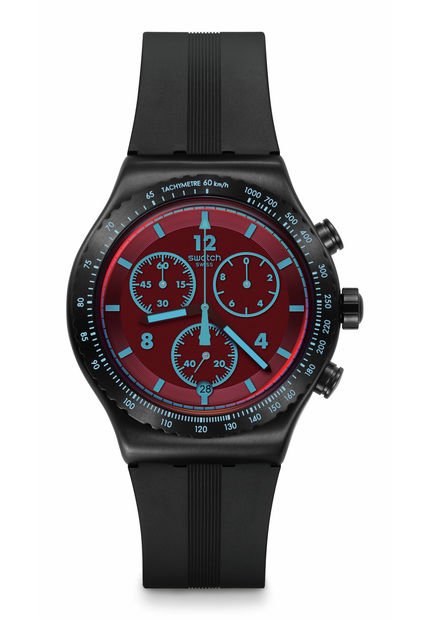 Relojes Swatch Unisex CRIMSON MYSTIQUE. Caucho Negro YVB417 - Compra ...