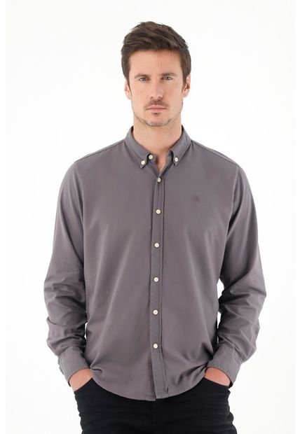 Camisa De Botones Gris Para Hombre Compra Ahora Dafiti Colombia