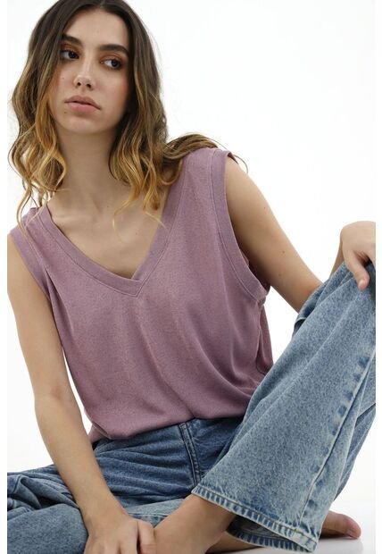 Camiseta Oversize Morada Para Mujer - Compra Ahora | Dafiti Colombia