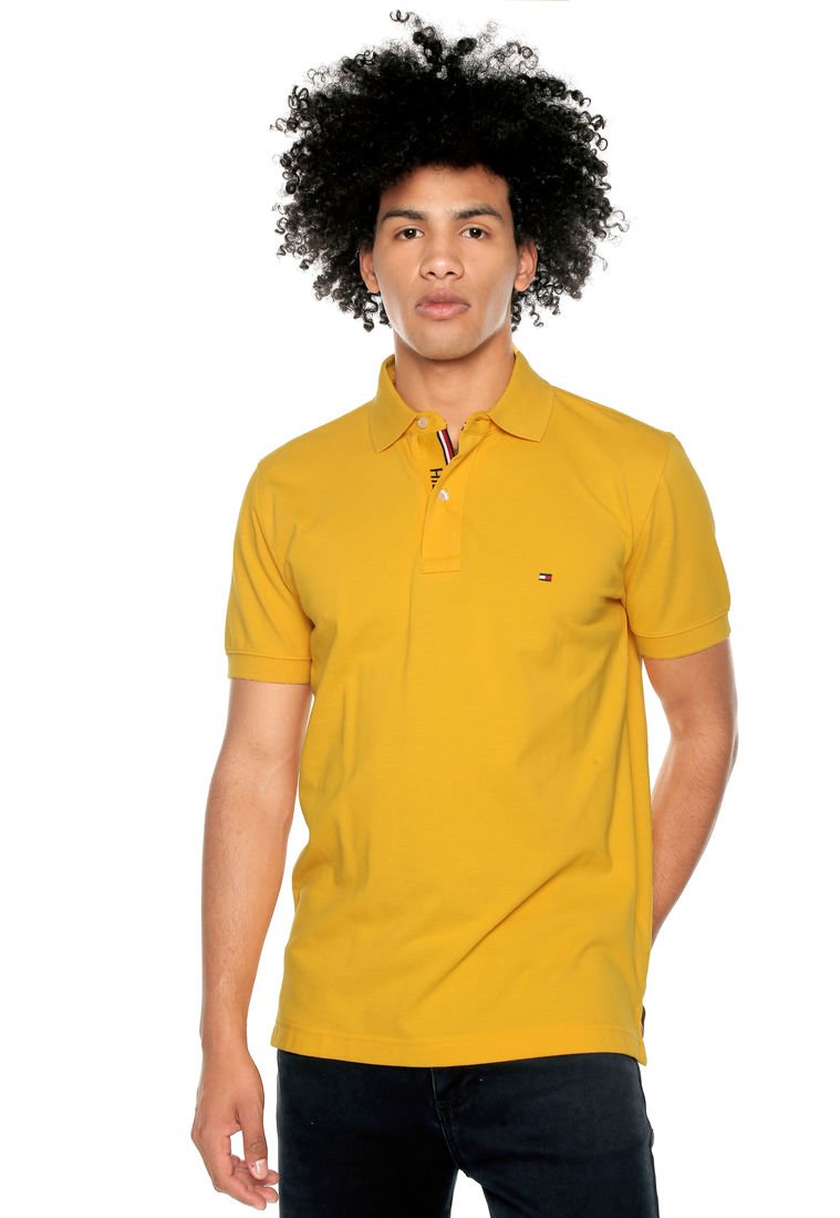 Polo Amarillo Tommy Hilfiger - Compra Ahora | Dafiti Colombia