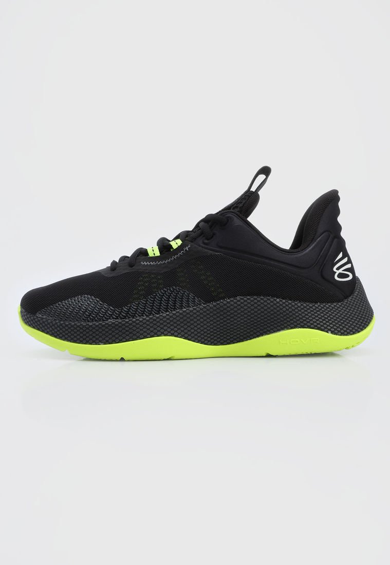 Tenis Basketball Negro-Amarillo Neón-Blanco UNDER ARMOUR Curry Hovr ...