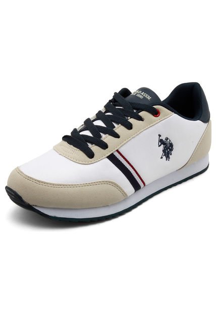 Tenis Blanco-Azul-Beige US Polo Assn - Compra Ahora | Dafiti Colombia