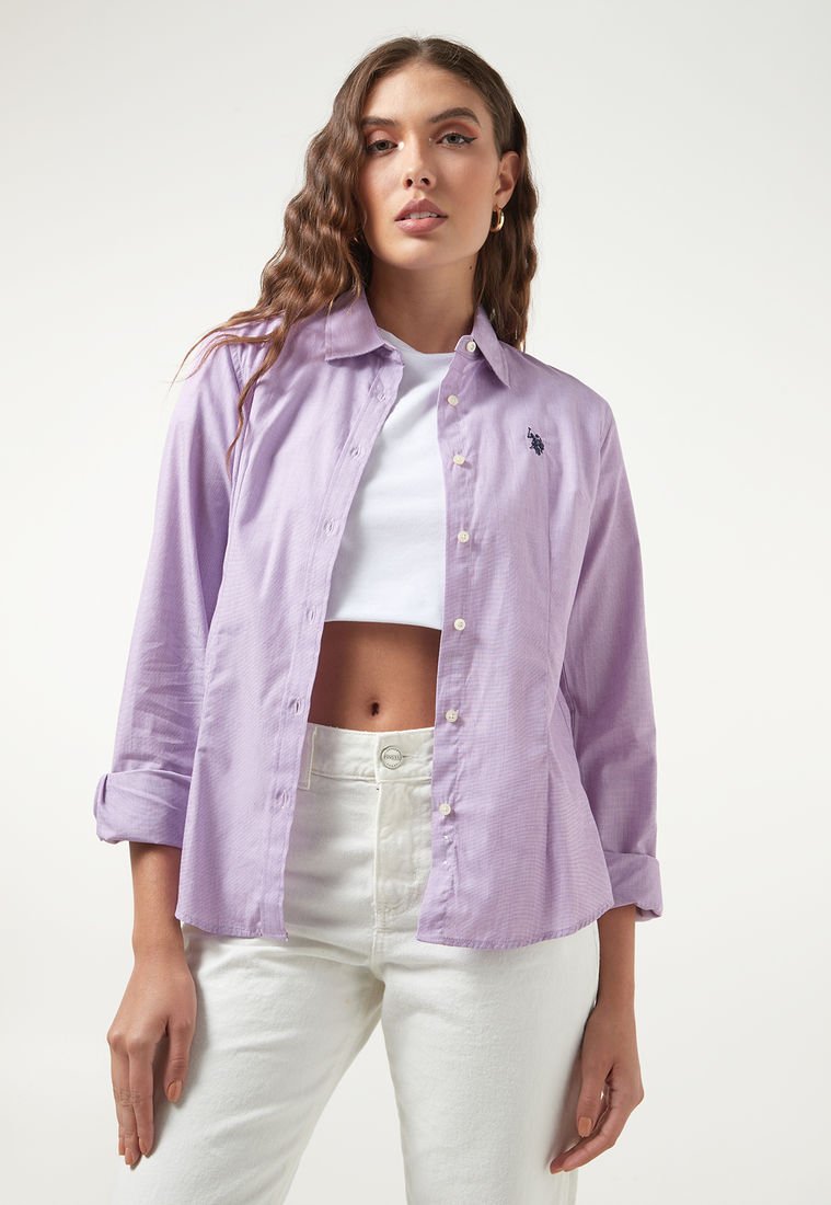 Camisa Lila Us Polo Assn - Compra Ahora | Dafiti Colombia