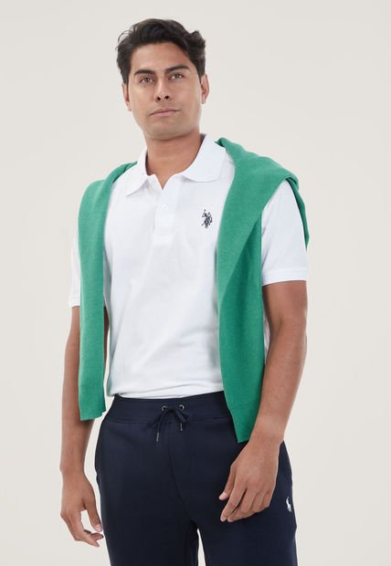 Polo Blanco Us Polo Assn - Compra Ahora | Dafiti Colombia
