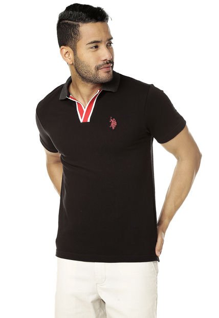 Camiseta Polo Negra US Polo Assn - Compra Ahora | Dafiti Colombia