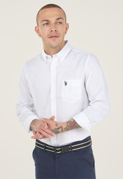 Camisa Blanco Us Polo Assn - Compra Ahora | Dafiti Colombia