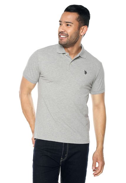Polo Gris Us Polo Assn - Compra Ahora | Dafiti Colombia