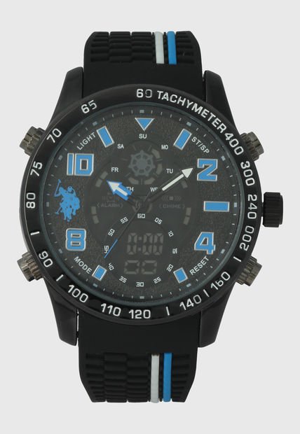 Reloj Negro-Azul-Blanco US Polo Assn - Compra Ahora | Dafiti Colombia