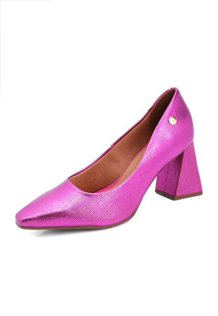 Tacón Medio Rosa Metalizado Vizzano - Compra Ahora | Dafiti Colombia